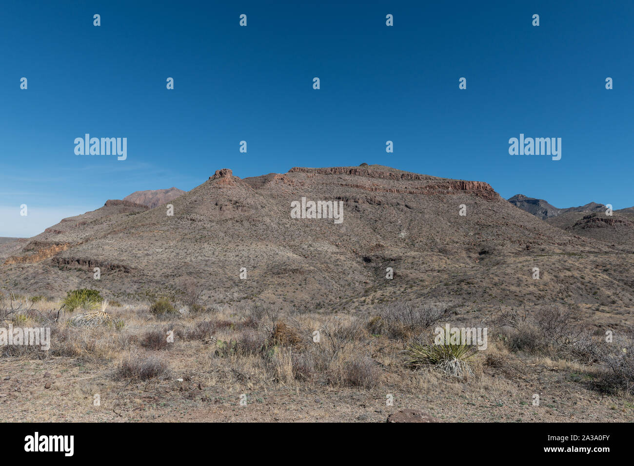 Scenery in Big Bend National Park in the Trans-Pecos region of Texas ...