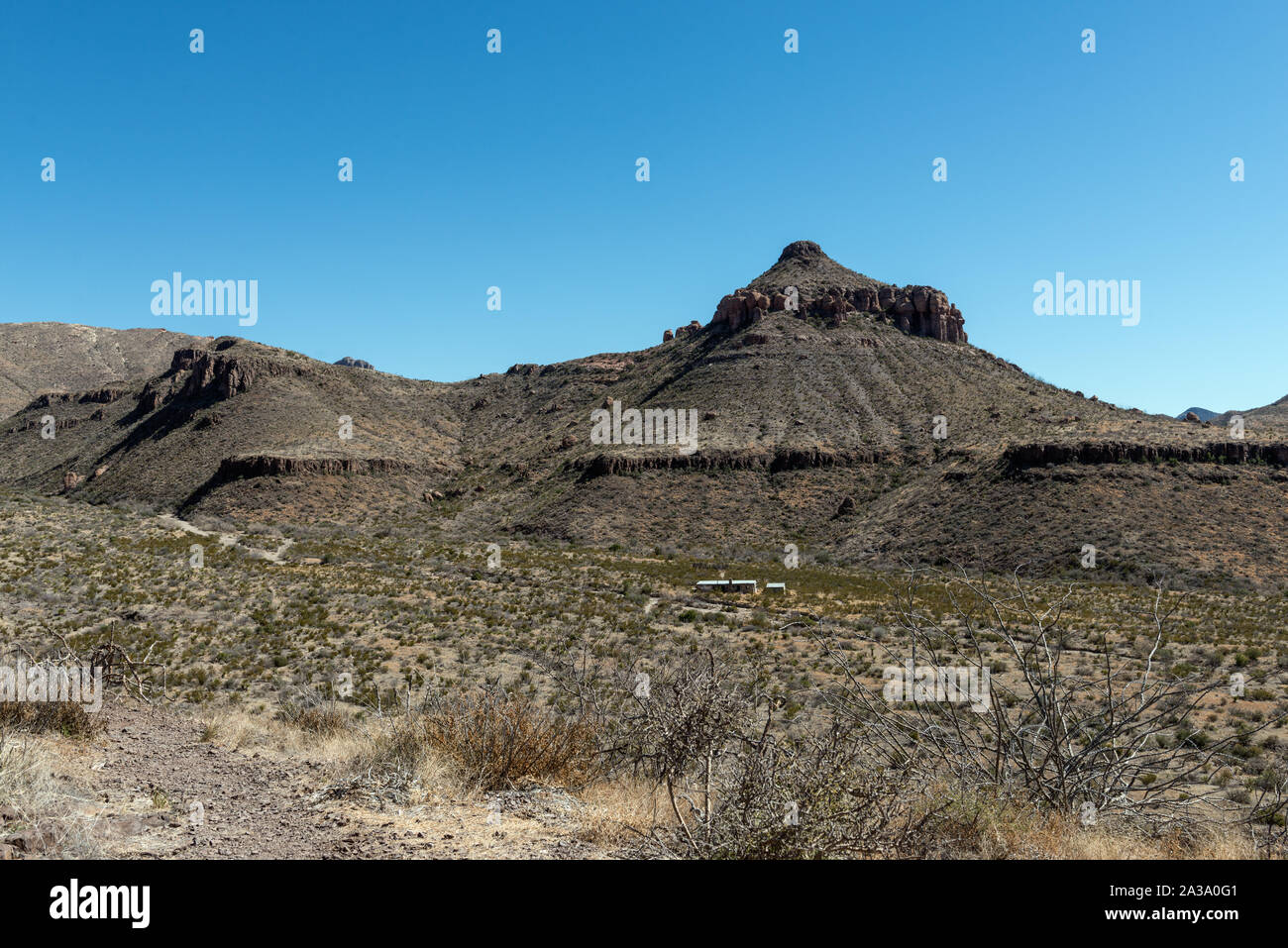 Scenery in Big Bend National Park in the Trans-Pecos region of Texas ...
