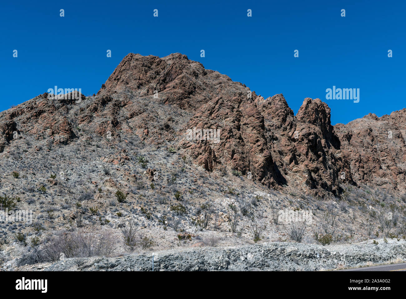 Scenery in Big Bend National Park in the Trans-Pecos region of Texas ...