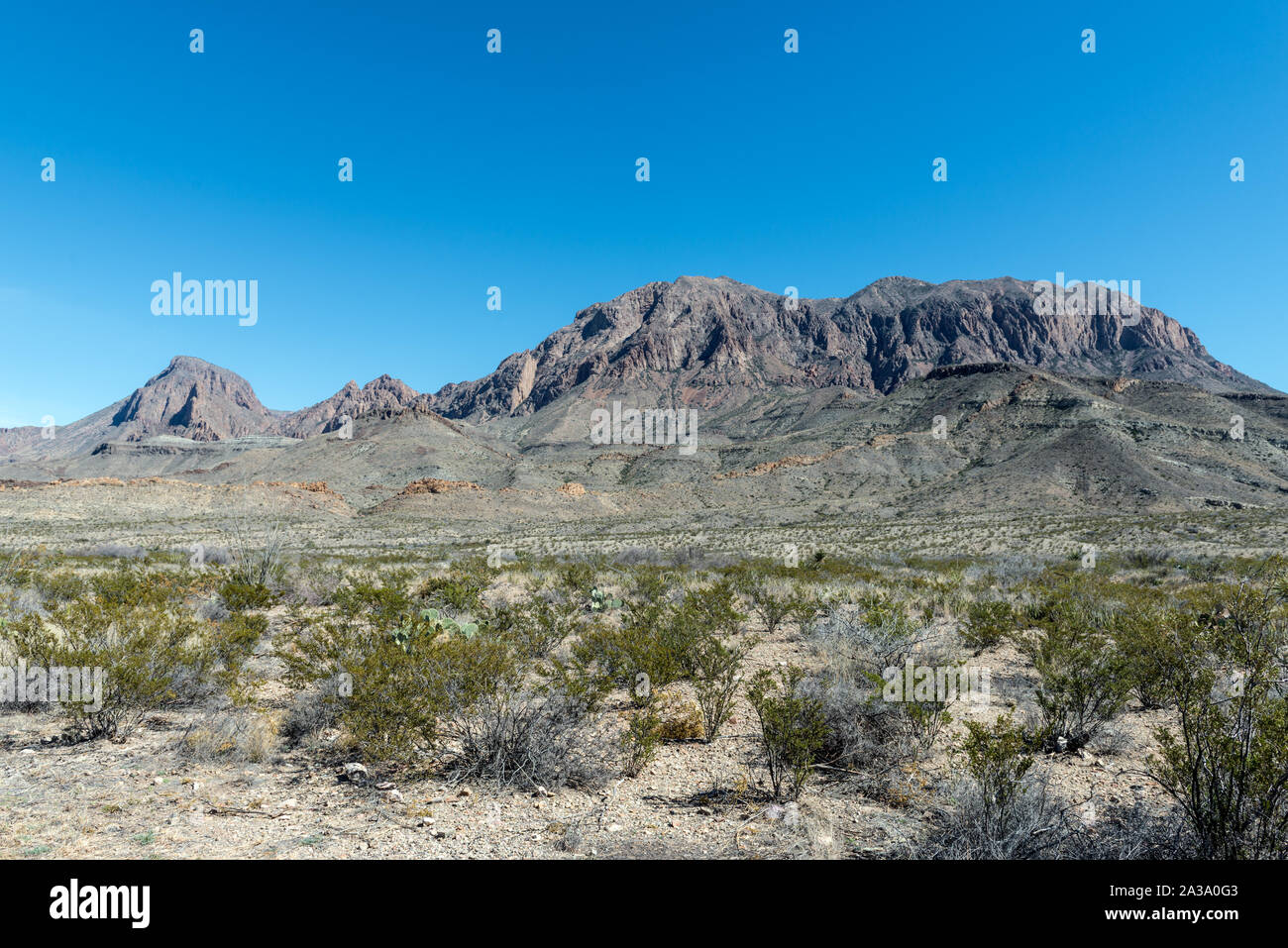 Scenery in Big Bend National Park in the Trans-Pecos region of Texas ...