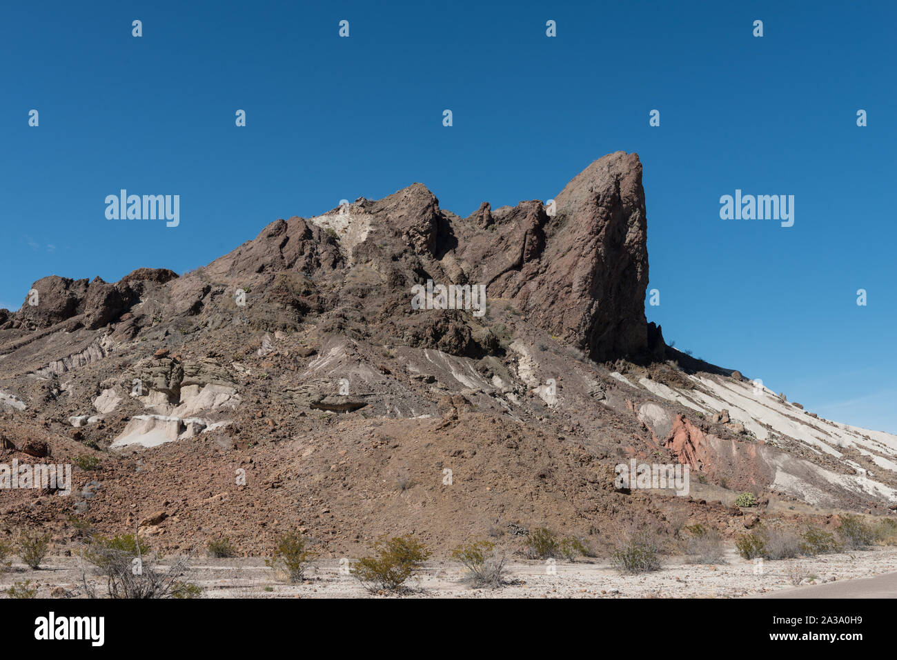 Scenery in Big Bend National Park in the Trans-Pecos region of Texas ...