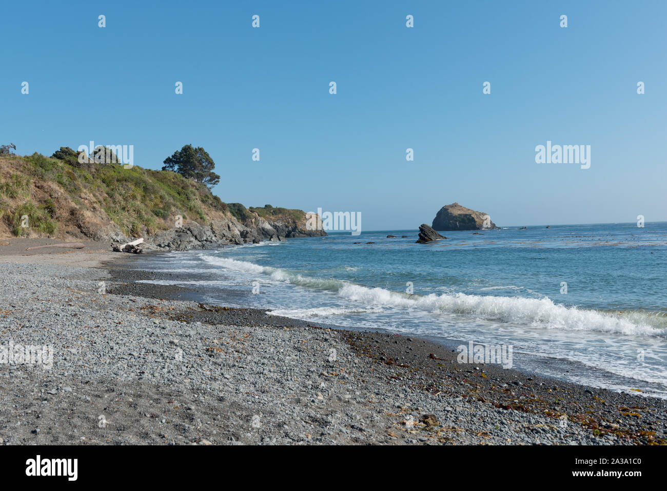 Scenic views along Route 1 near the Pacific Ocean in Northern ...