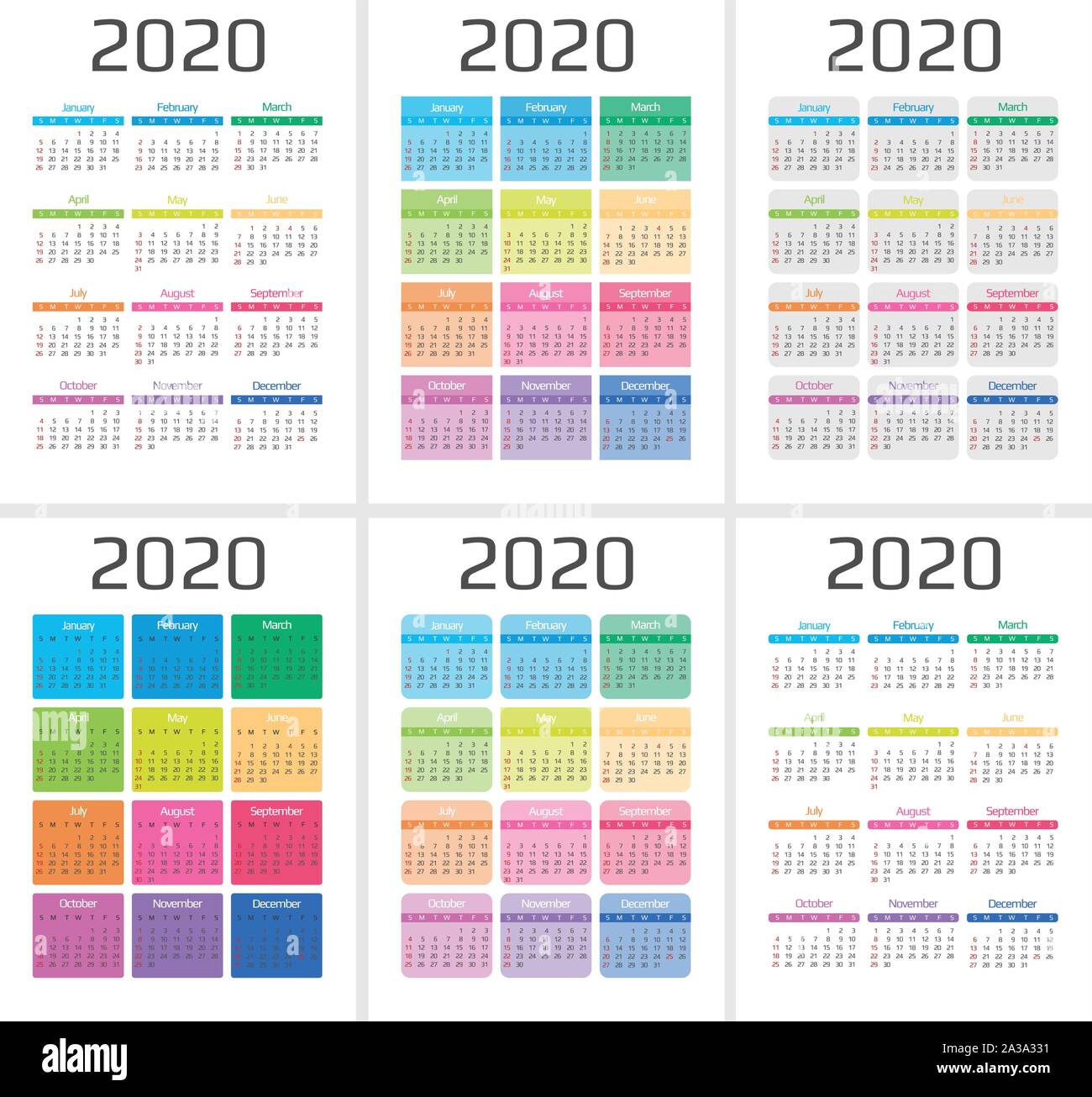 Calendar 2020 and 2021 template. 12 Months. include holiday event Stock ...