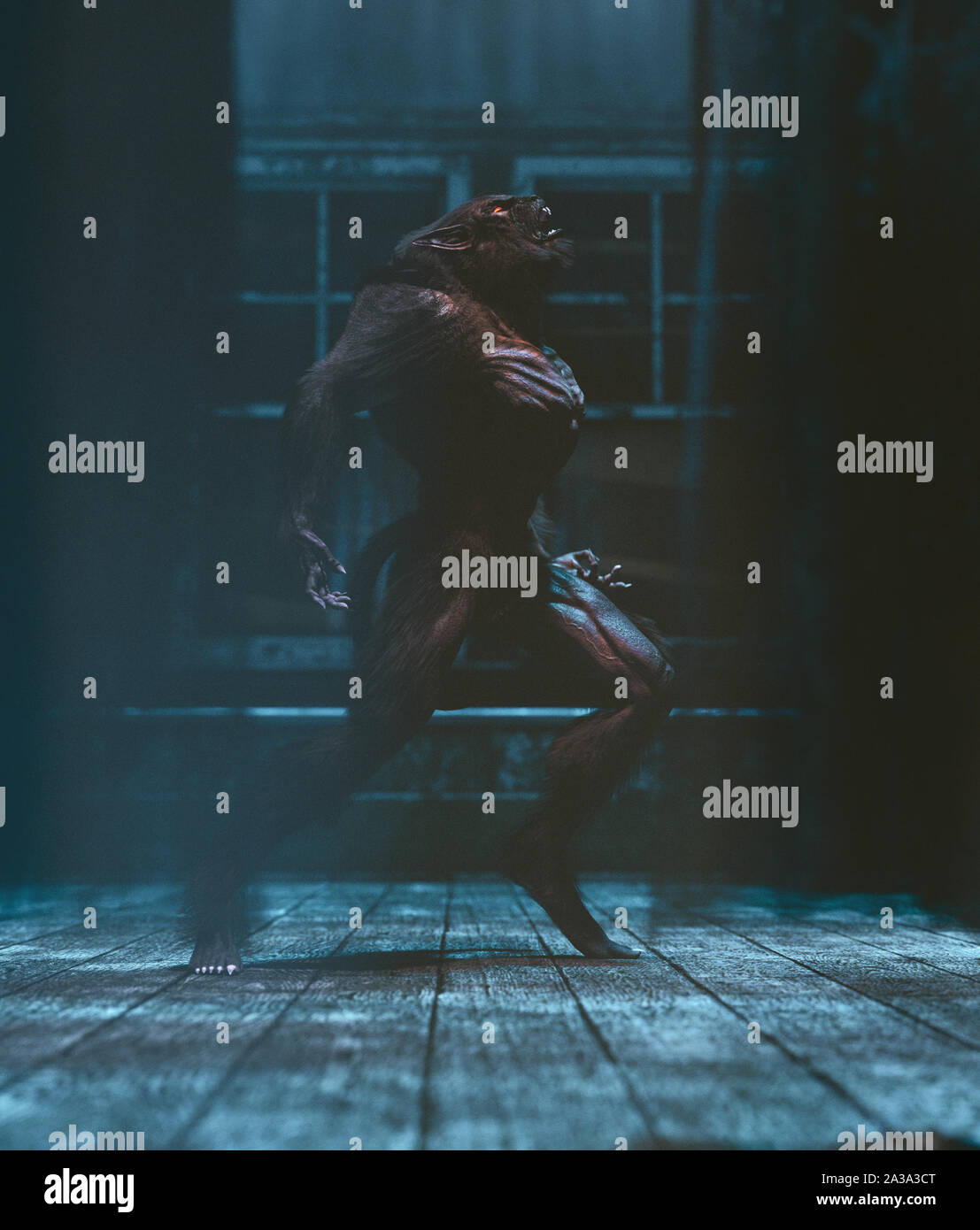 Shapeshift,Werewolf in haunted house,Full moon has come and the monster ...