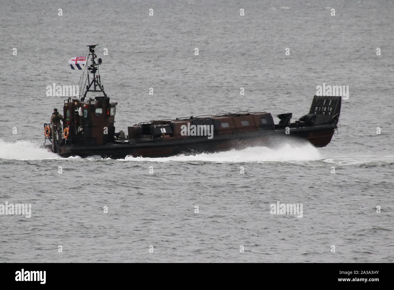 0204 (A6), a LCVP Mk.5 deployed from HMS Albion, passing Gourock on its ...