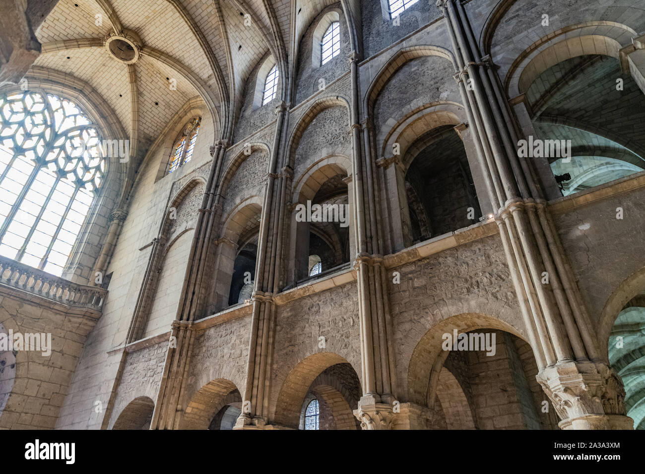 Basilique Saint-Remi interior view in Reims, France Stock Photo - Alamy