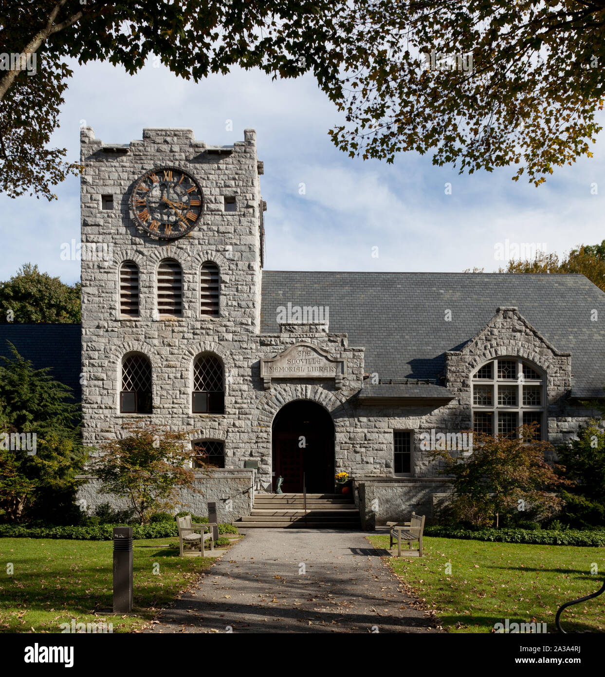 Scoville Memorial Library, Salisbury, Connecticut Stock Photo - Alamy