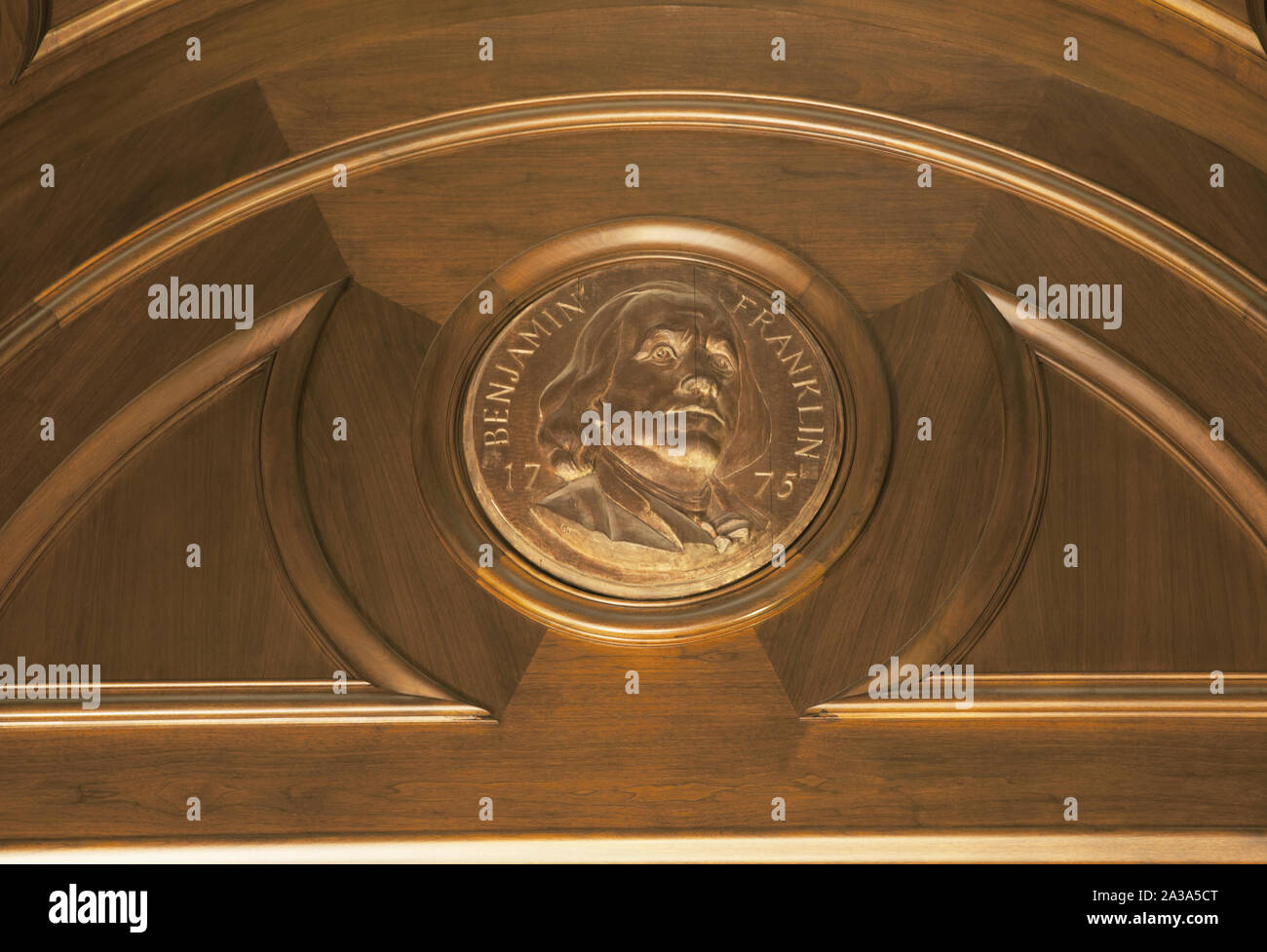 Sculpture Benjamin Franklin, former postmaster general, by Gleb W ...