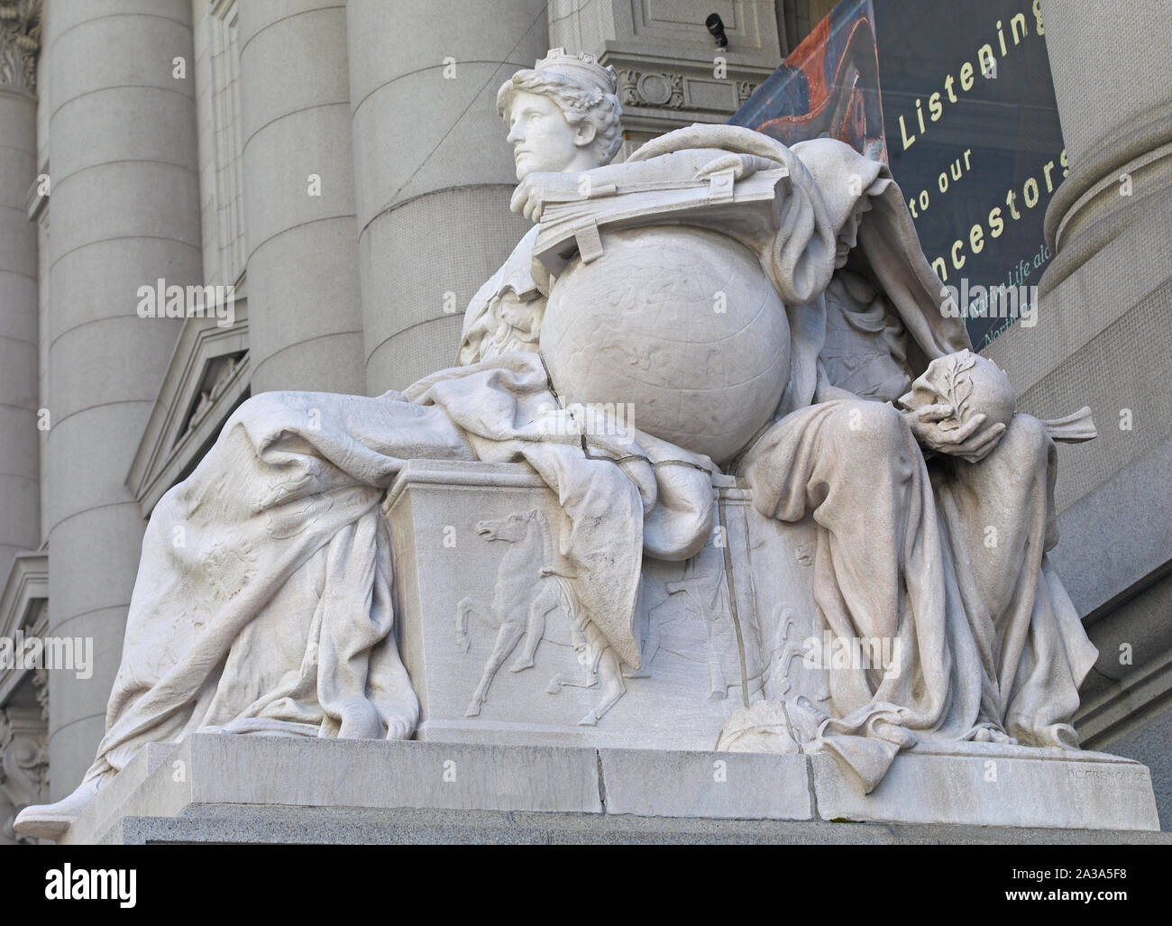 Sculpture Europe at main entrance to Alexander Hamilton U.S. Custom ...