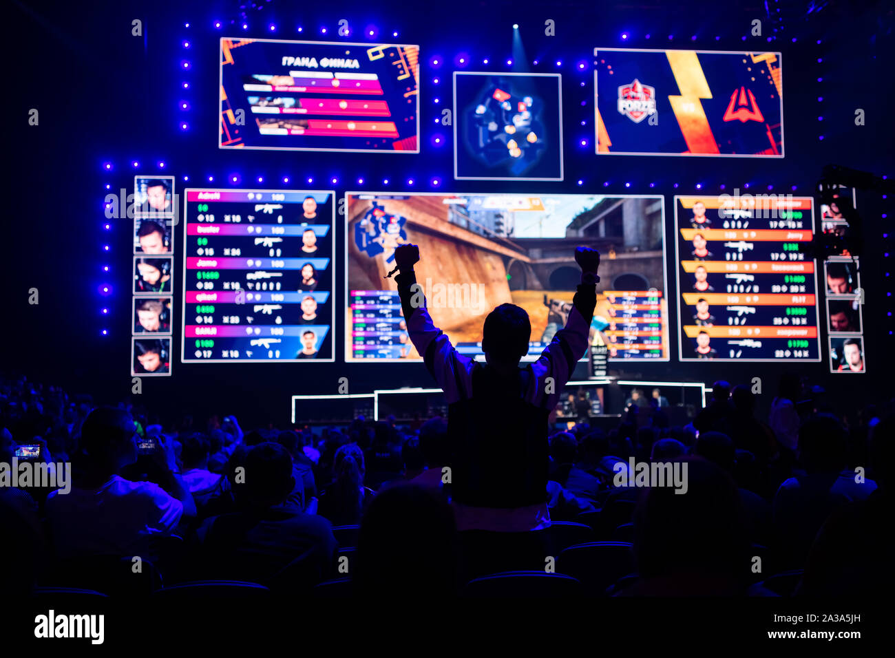 MOSCOW, RUSSIA - 14th SEPTEMBER 2019: esports Counter-Strike: Global ...