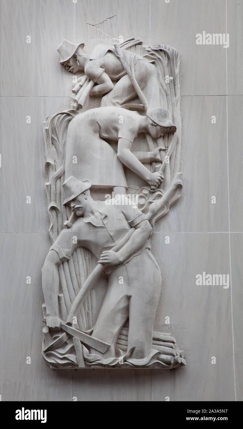 Sculpture Harvesting Sugar Cane, by Armin Alfred Scheler at the F ...