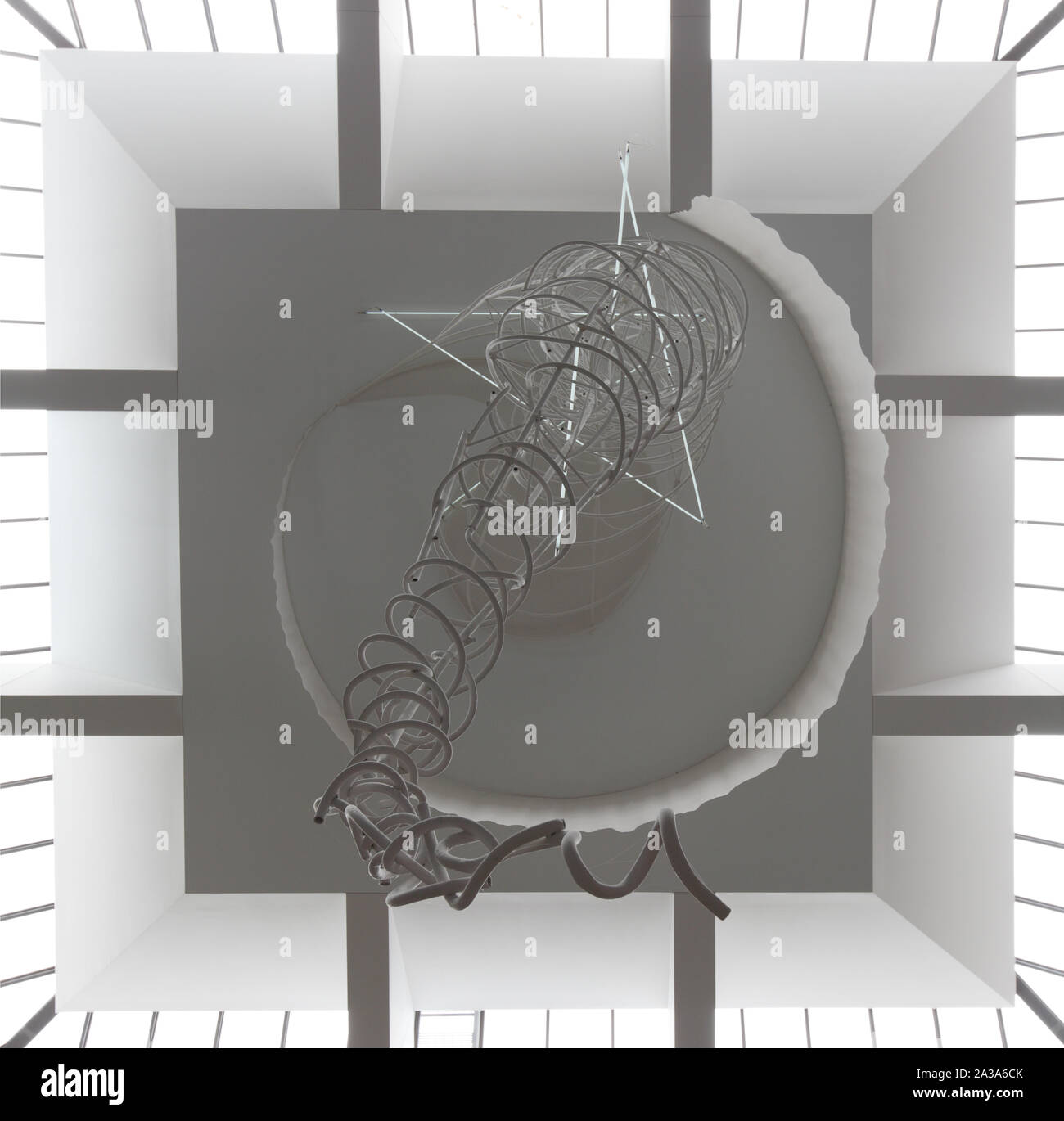 Sculpture The White Tornado at the Frank Carlson Federal Building & U.S ...