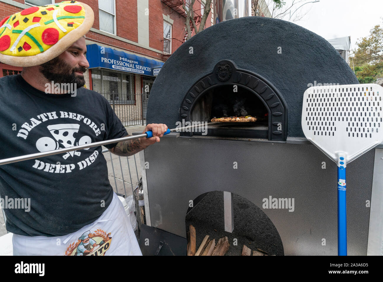 New York, NY - October 6, 2019: Chef Mark Dym of Marco’s Coal Fired ...