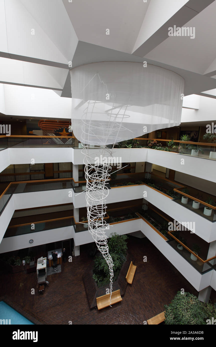 Sculpture The White Tornado at the Frank Carlson Federal Building & U.S ...