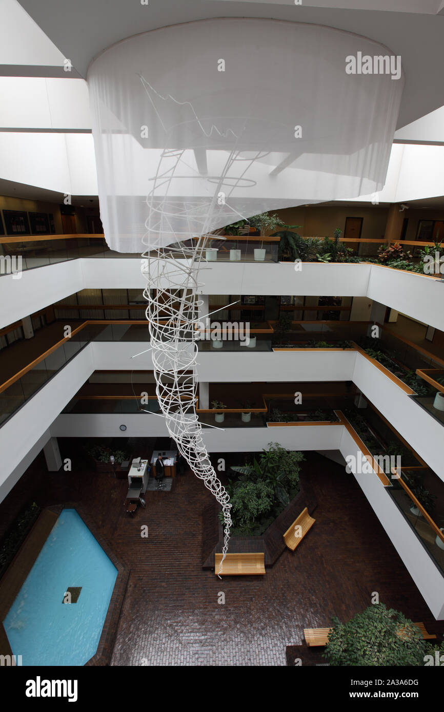 Sculpture The White Tornado at the Frank Carlson Federal Building & U.S ...