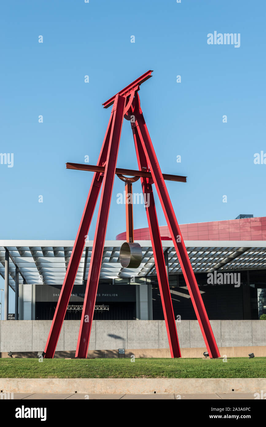 Sculpture in Annette Strauss Square outside the Shannon and Ted Skokos ...