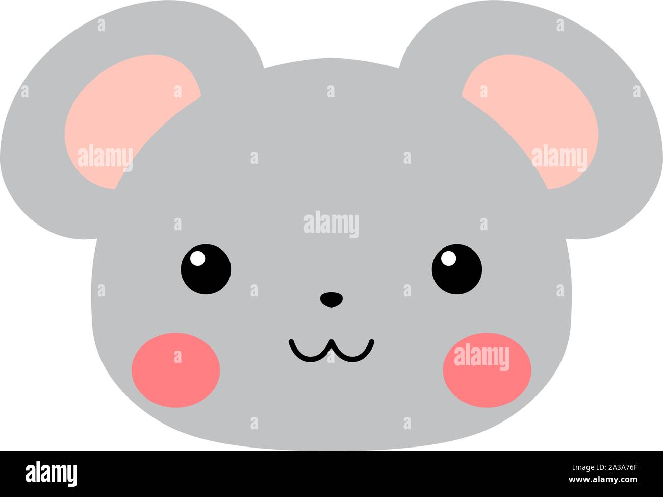 This is a illustration of Cute mouse face Stock Vector Image & Art - Alamy