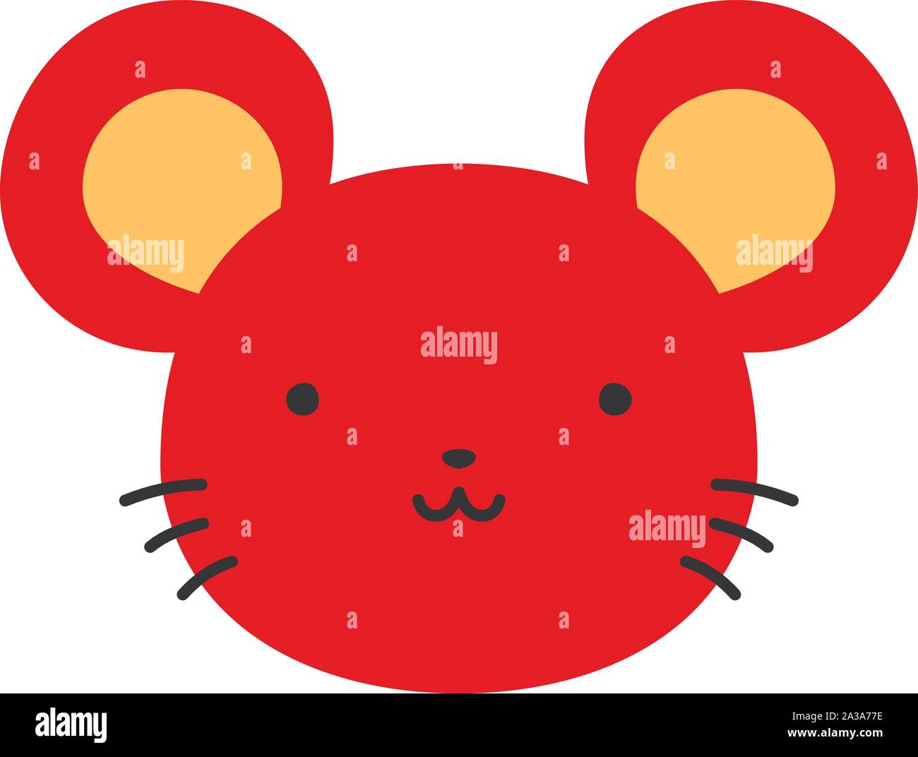 This is a illustration of Cute mouse face Stock Vector Image & Art - Alamy