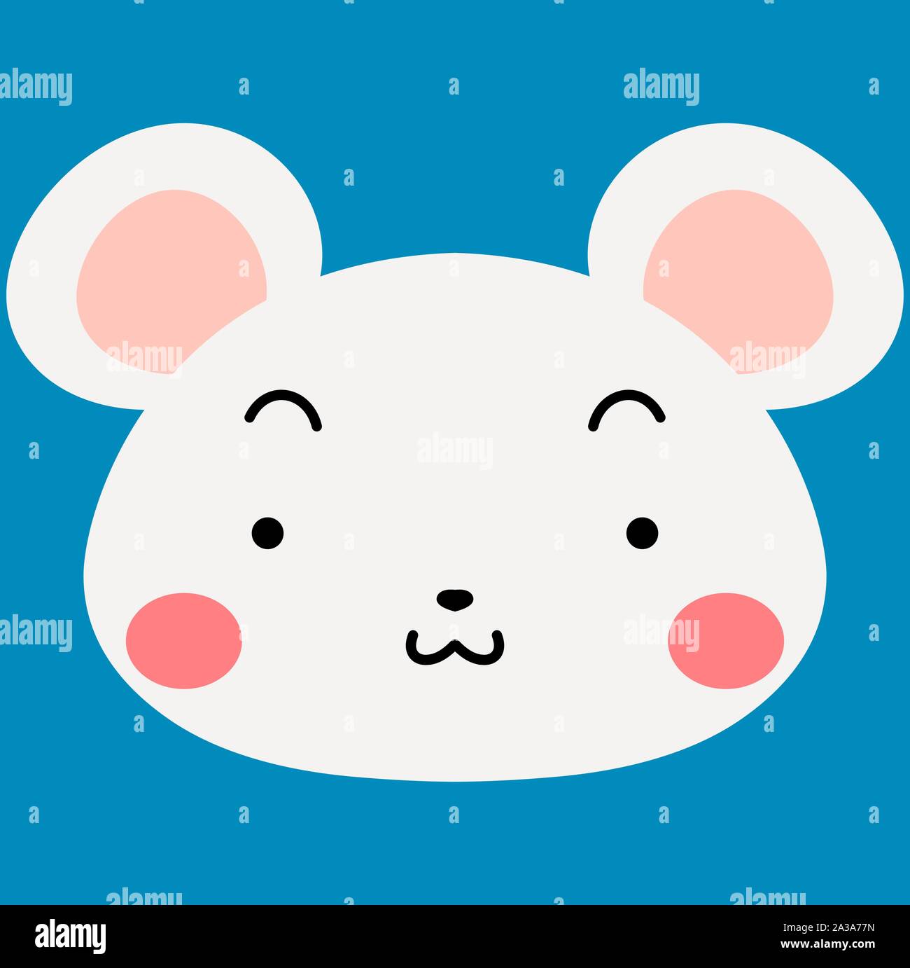 This is a illustration of Cute mouse face Stock Vector Image & Art - Alamy
