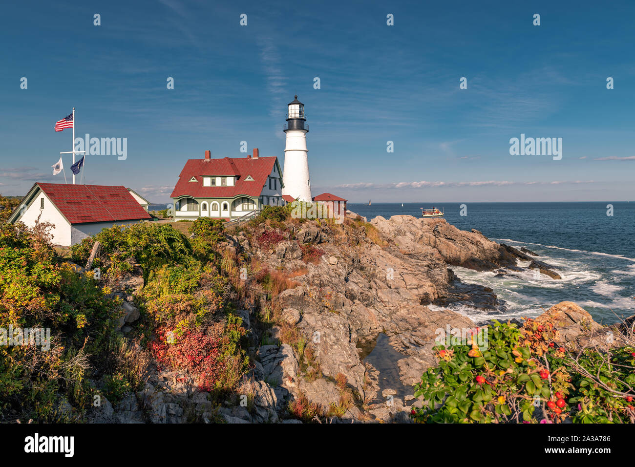 Portland head light historic lighthouse hi-res stock photography and ...