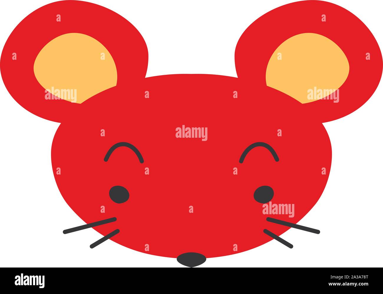 This is a illustration of Cute mouse face Stock Vector Image & Art - Alamy