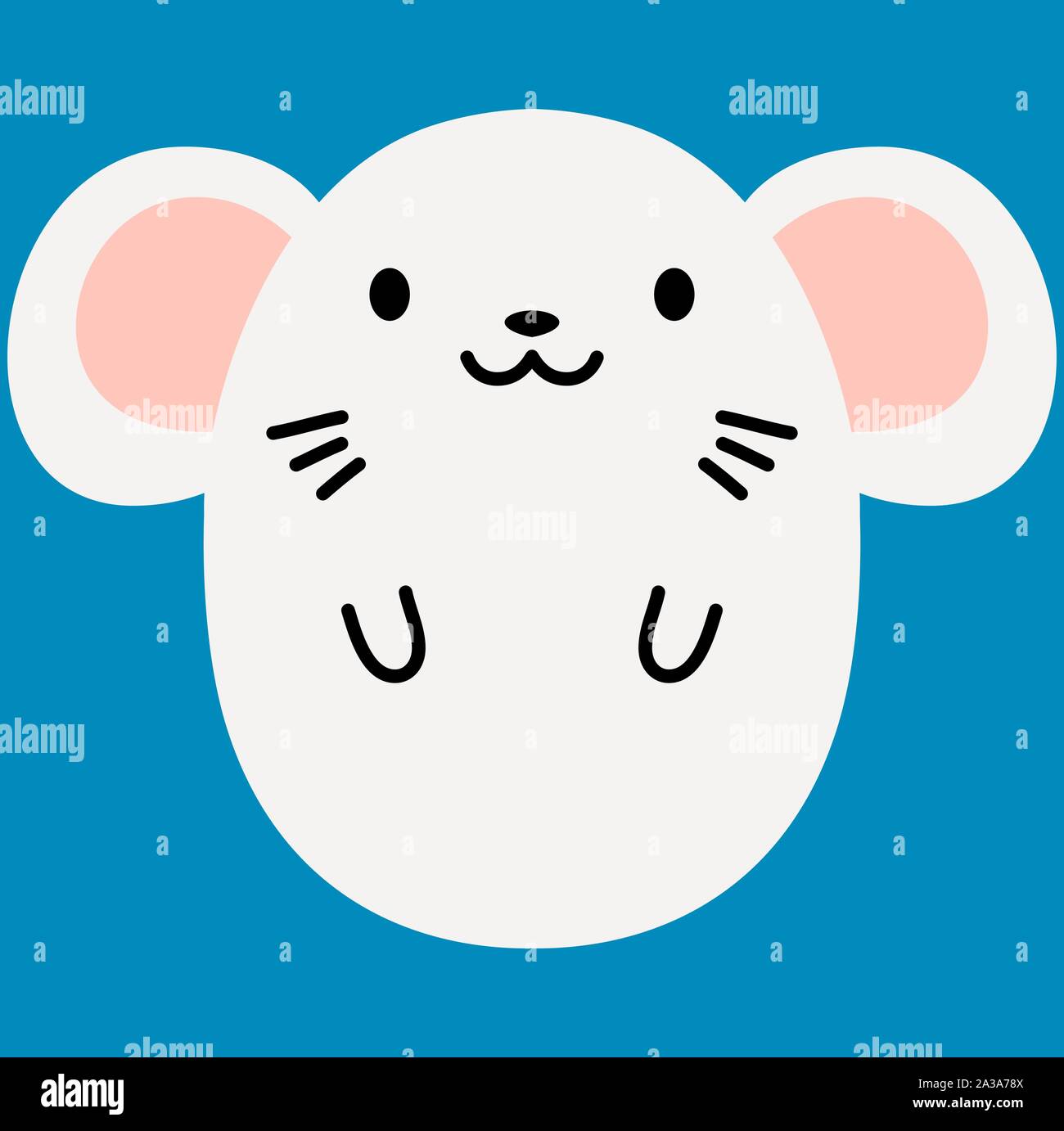 This is a illustration of Cute mouse face Stock Vector Image & Art - Alamy