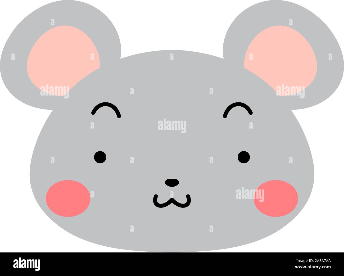 This is a illustration of Cute mouse face Stock Vector Image & Art - Alamy