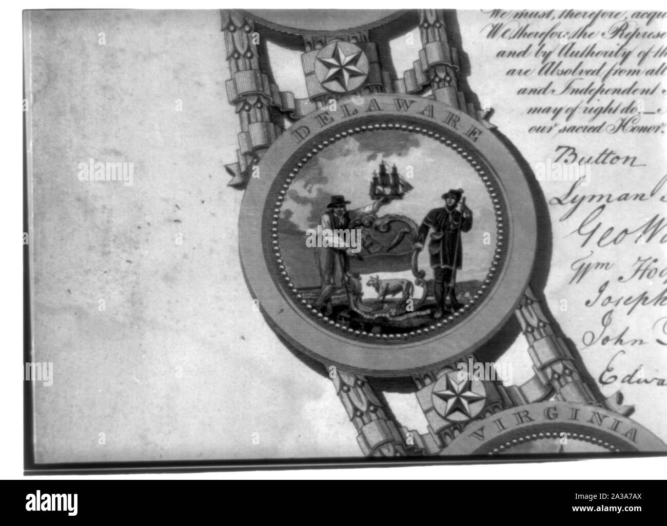 Seal of Delaware Stock Photo - Alamy