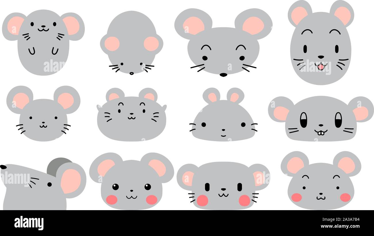 This is a illustration of Cute mouse face Stock Vector Image & Art - Alamy