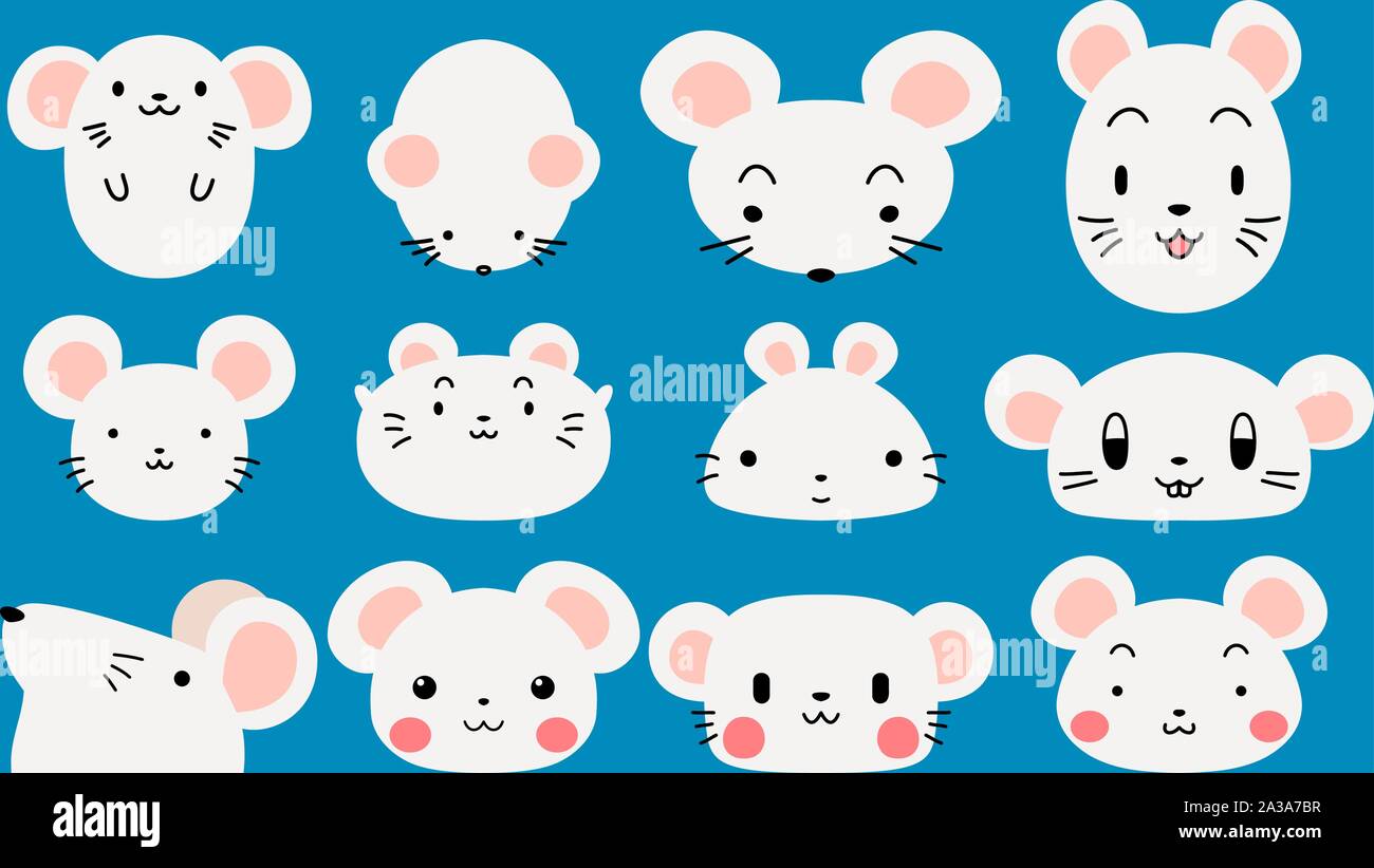 This is a illustration of Cute mouse face Stock Vector Image & Art - Alamy