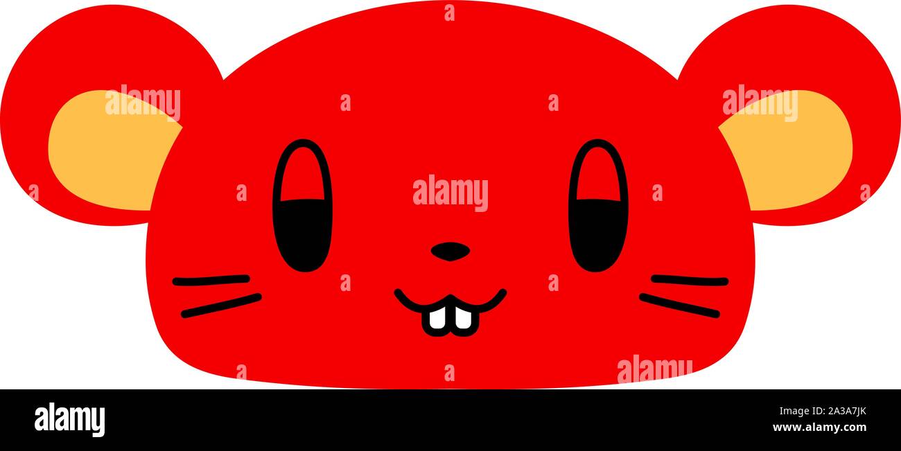 This is a illustration of Cute mouse face Stock Vector Image & Art - Alamy