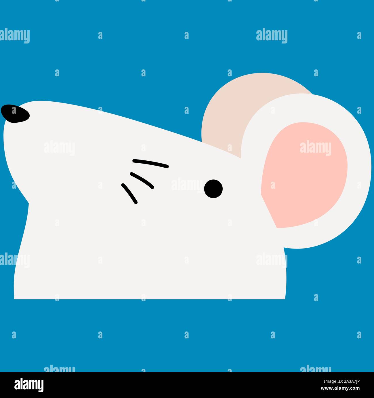 This is a illustration of Cute mouse face Stock Vector Image & Art - Alamy