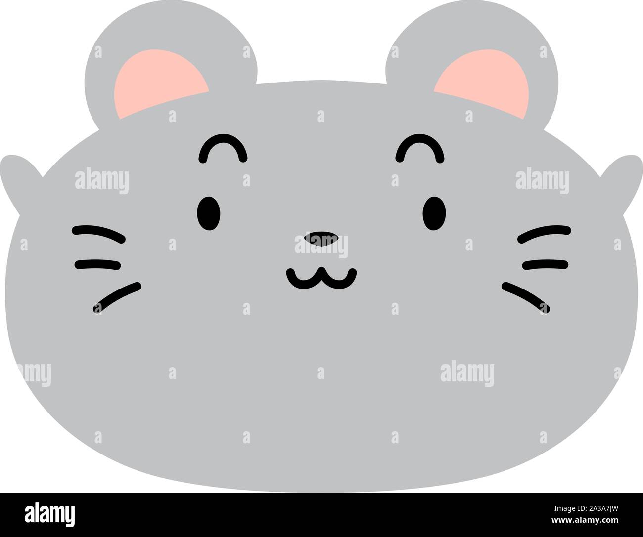 This is a illustration of Cute mouse face Stock Vector Image & Art - Alamy