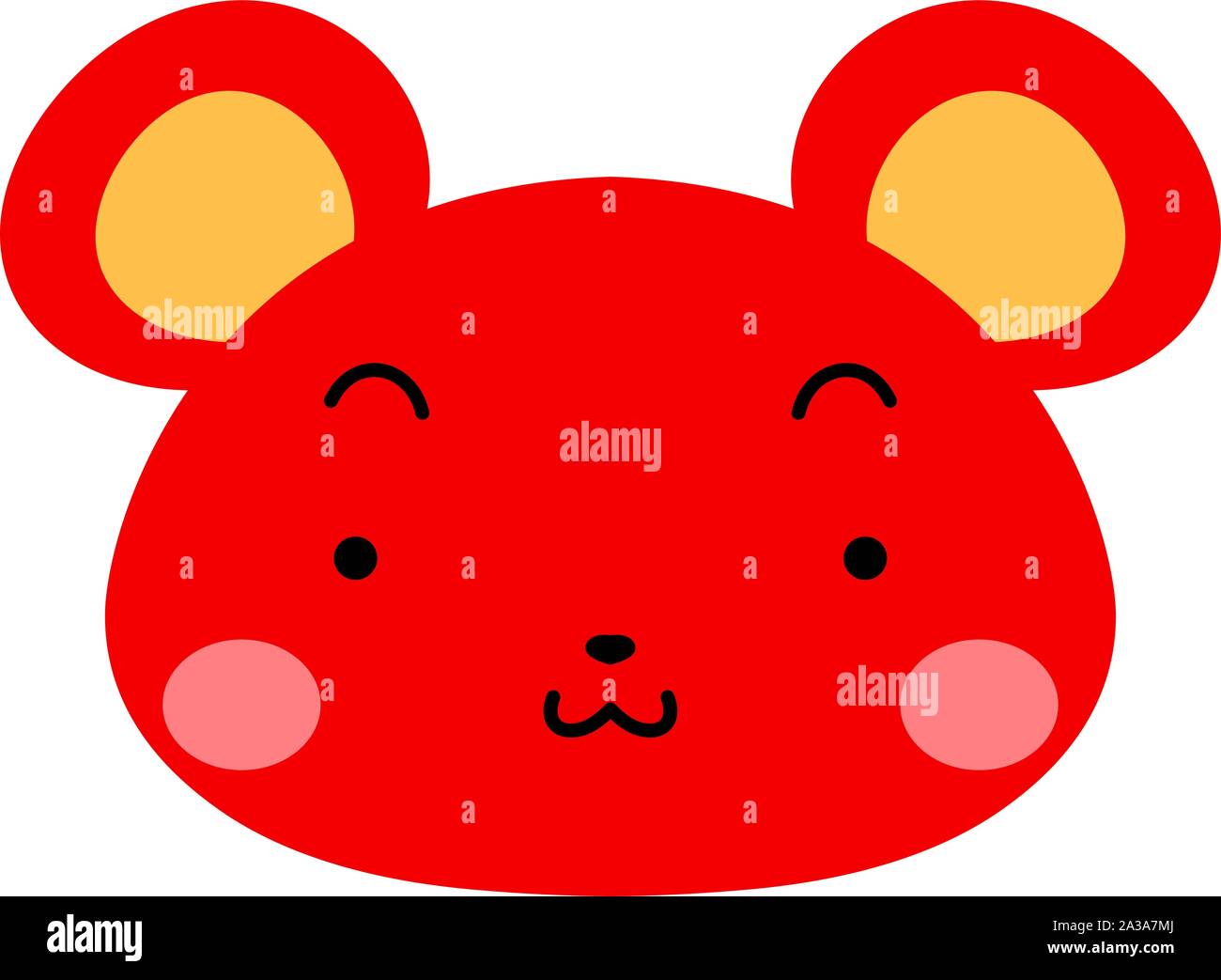 This is a illustration of Cute mouse face Stock Vector Image & Art - Alamy