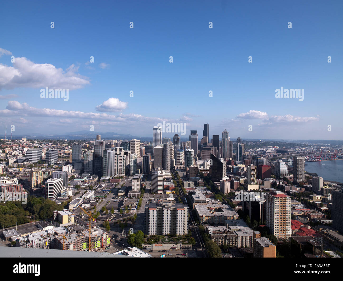 Seattle, Washington, view taken from the Space Needle Stock Photo - Alamy