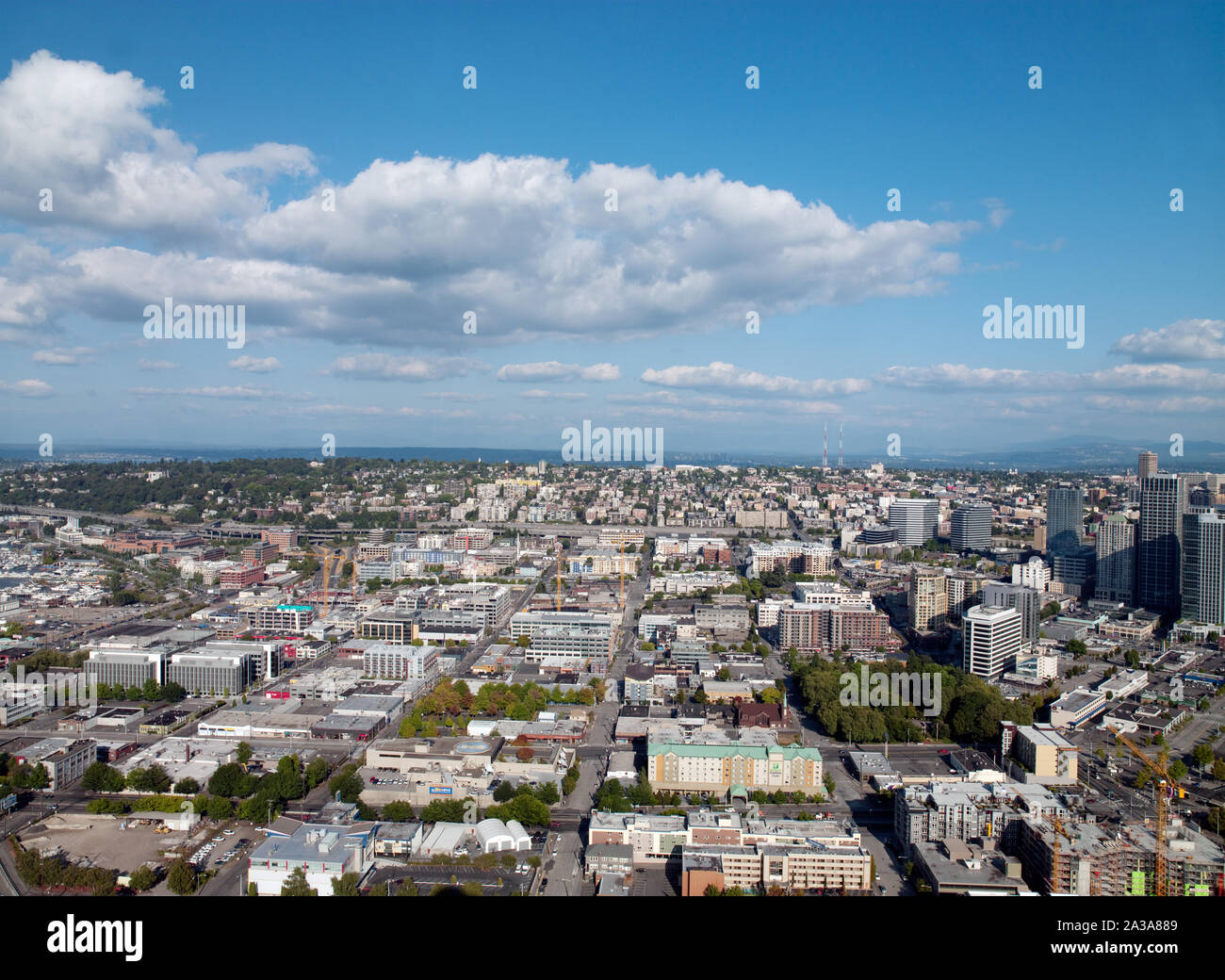 Seattle, Washington, view taken from the Space Needle Stock Photo - Alamy