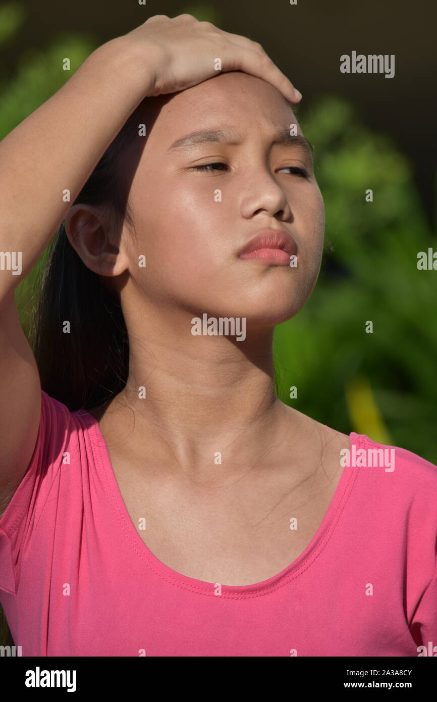 A Female And Memory Loss Stock Photo - Alamy