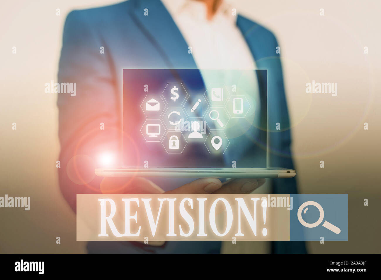 Word writing text Revision. Business photo showcasing action of ...