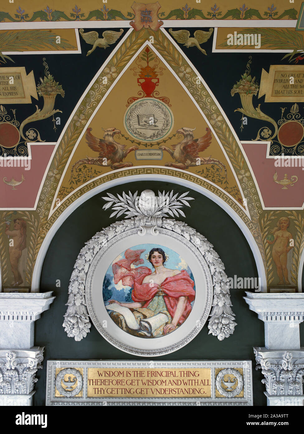 Second Floor, North Corridor. Mural depicting Understanding by Robert ...