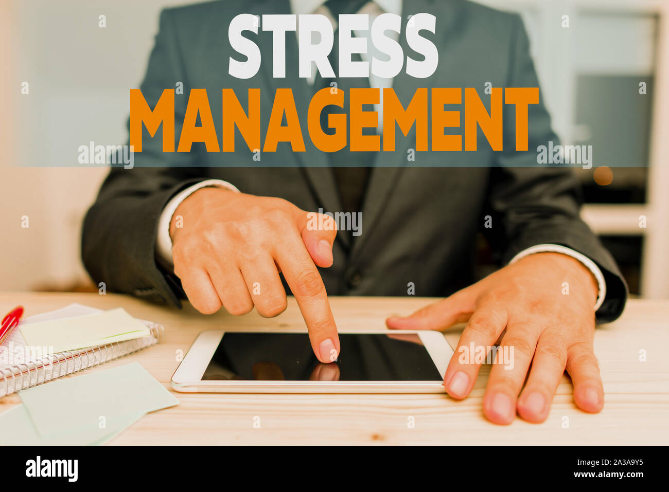 Handwriting text Stress Management. Conceptual photo method of limiting ...