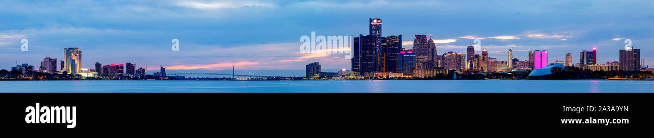 The Border Cities of Detroit, Michigan, United States of America, and ...