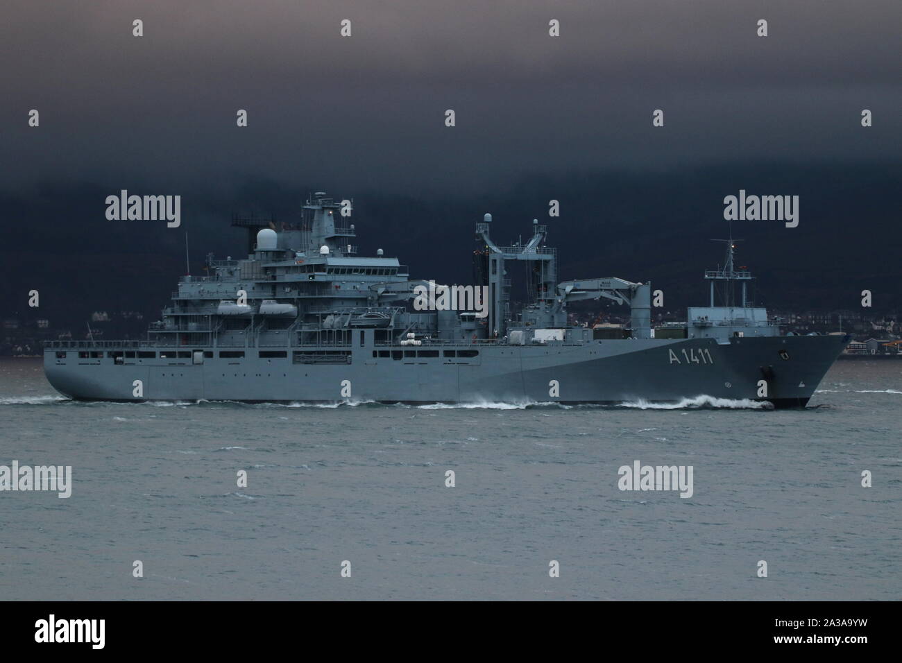 FGS Berlin (A1411), a Berlin-class replenishment vessel operated by the ...
