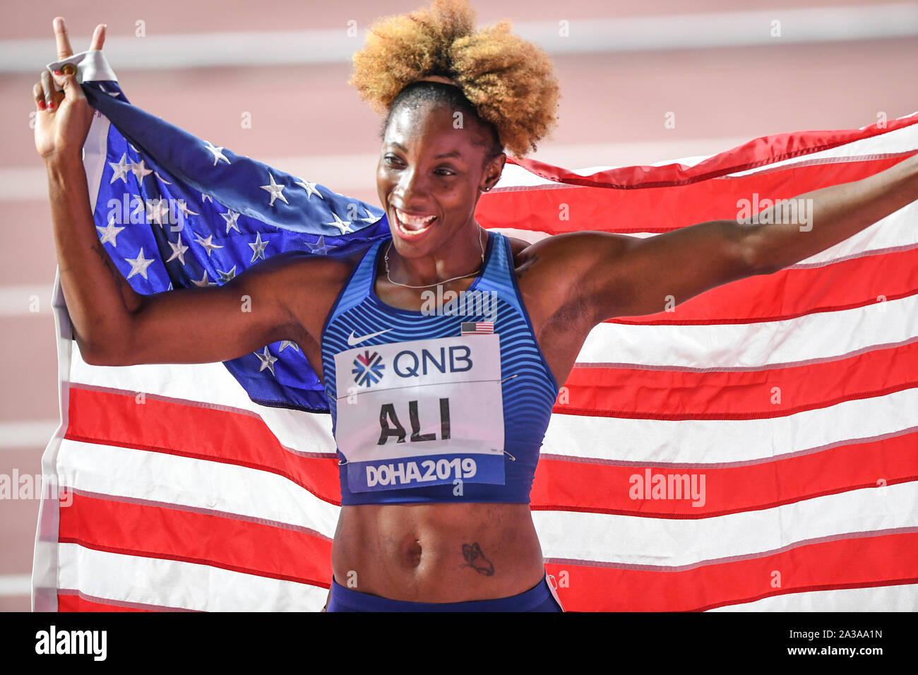 Nia Ali Usa 100 Metres Hurdles Gold Medal Iaaf World Athletics Championships Doha 2019