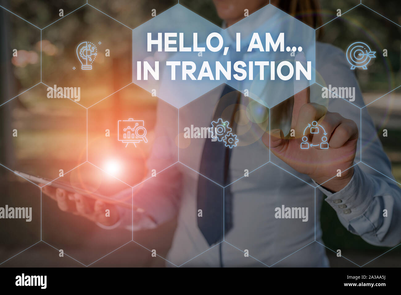 Handwriting text Hello I Am In Transition. Conceptual photo Changing ...