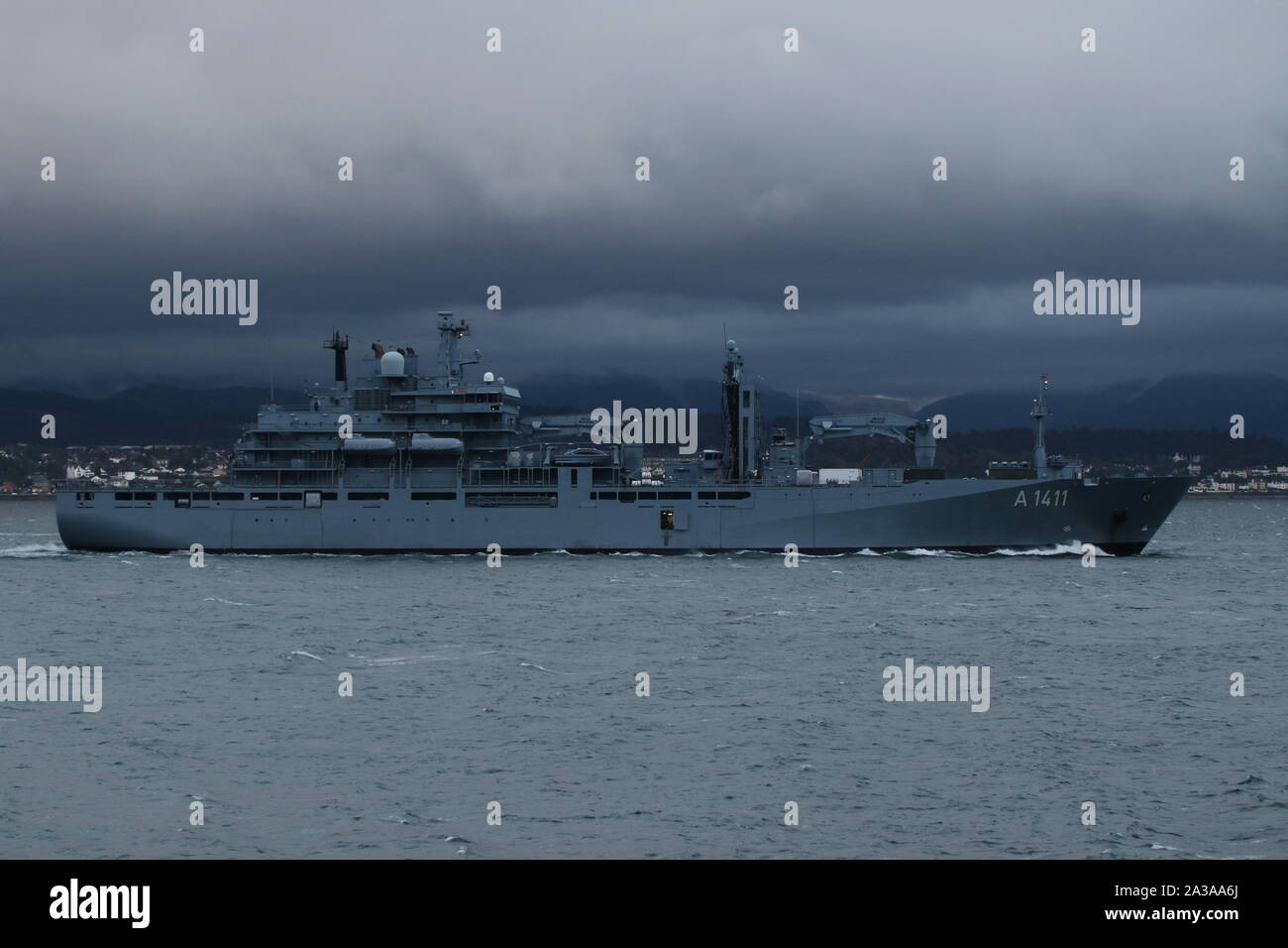 FGS Berlin (A1411), a Berlin-class replenishment vessel operated by the ...