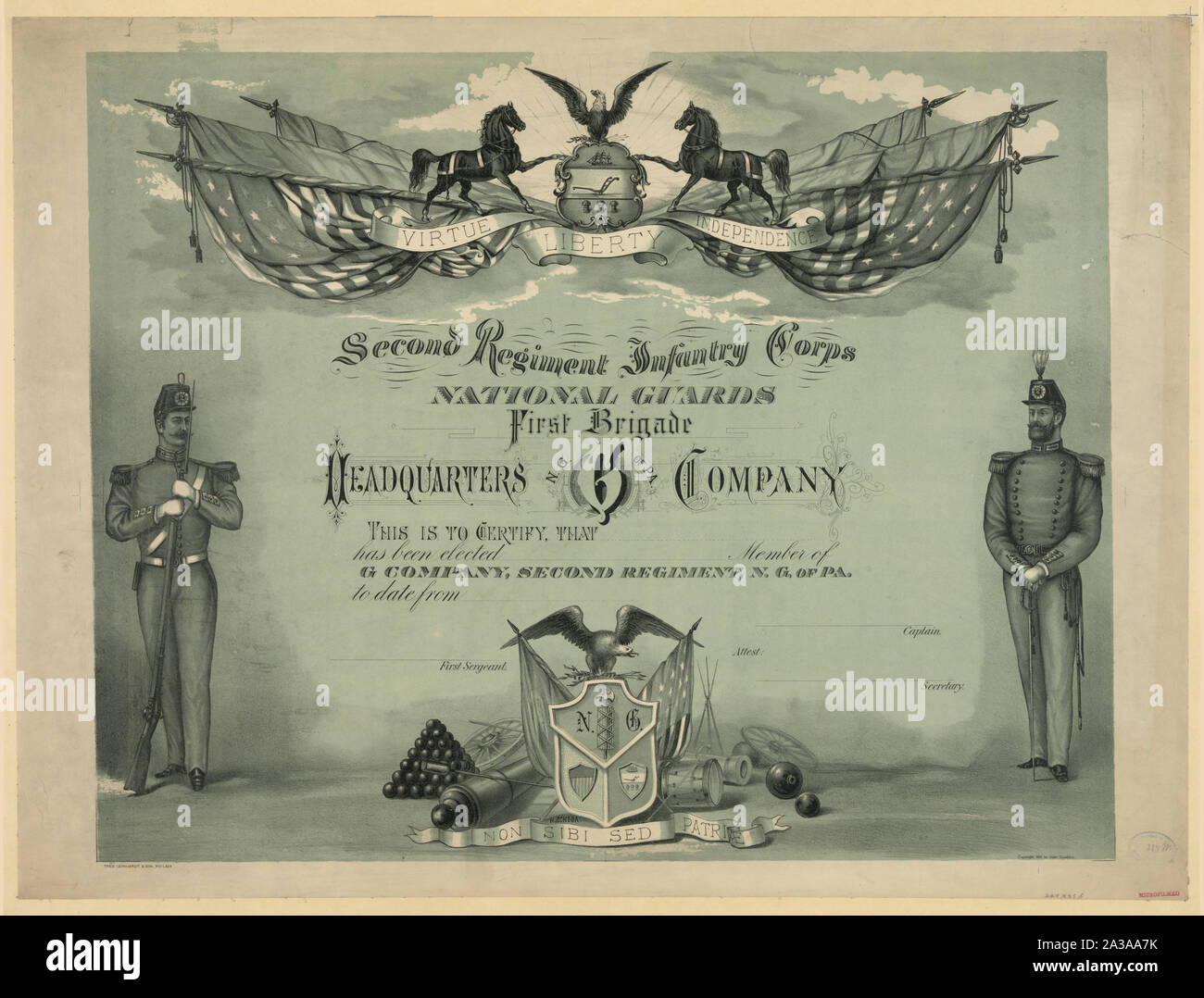 Second Regiment Infantry Corps Stock Photo - Alamy