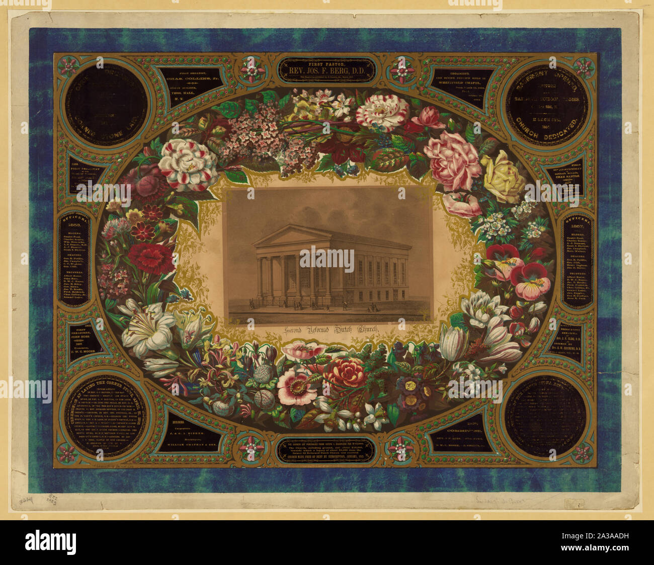 Second reformed Dutch church / Alphonse Bigot del. and lith Stock Photo ...