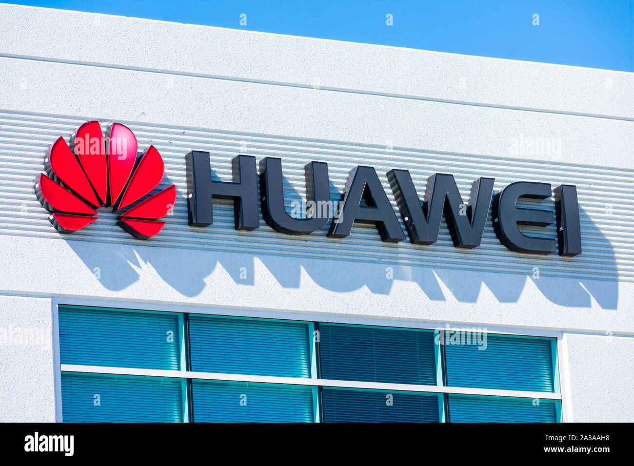 Huawei Technologies sign atop of research and development campus in ...