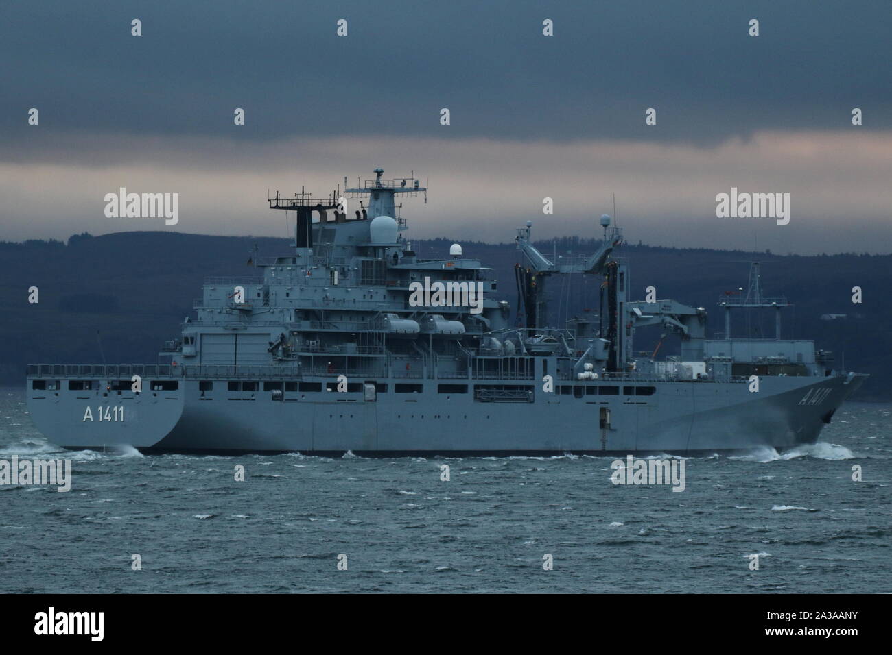 FGS Berlin (A1411), a Berlin-class replenishment vessel operated by the ...