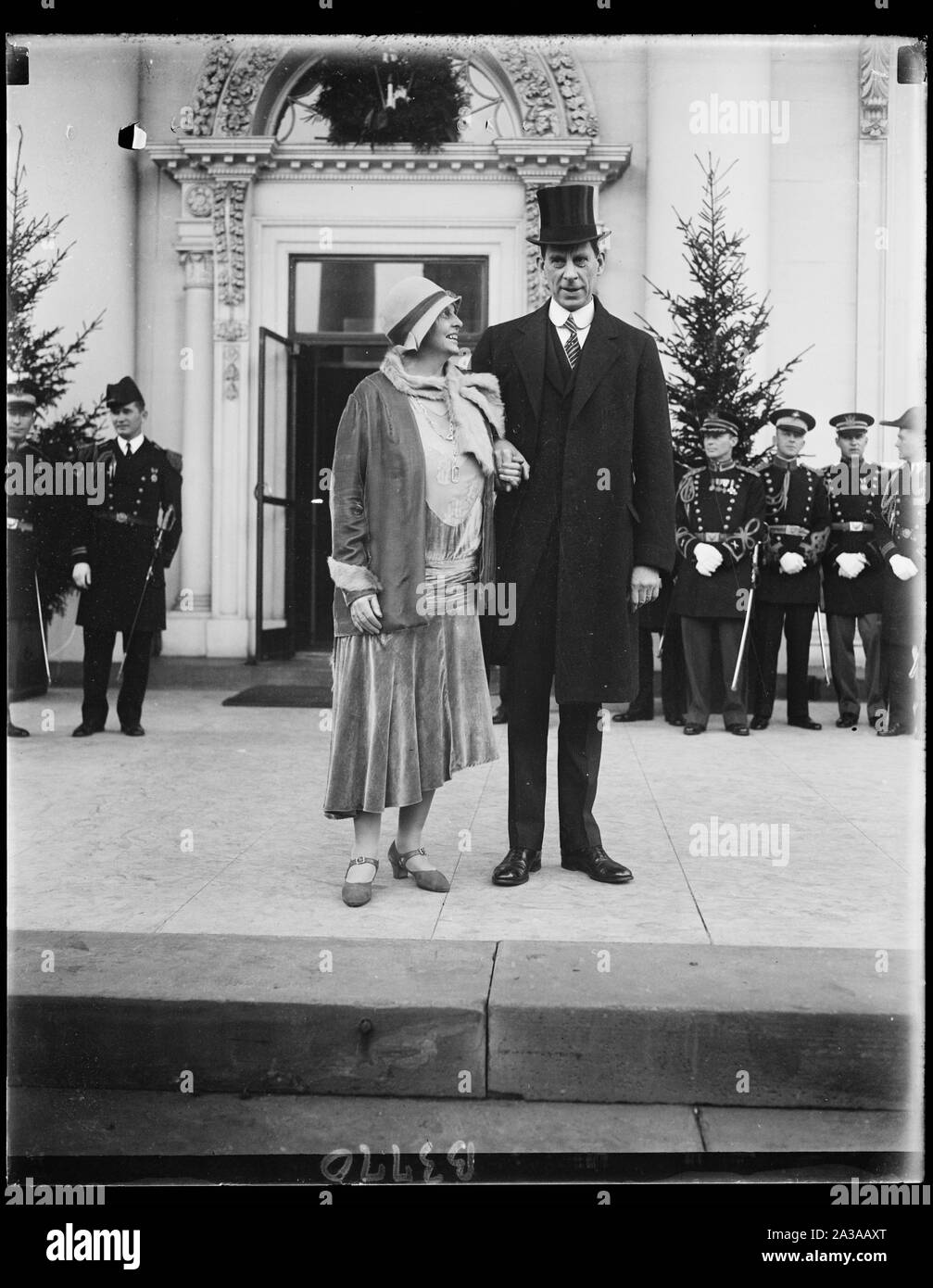 Secretary of the Interior and Mrs. Ray Lyman Wilbur as they appeared at ...